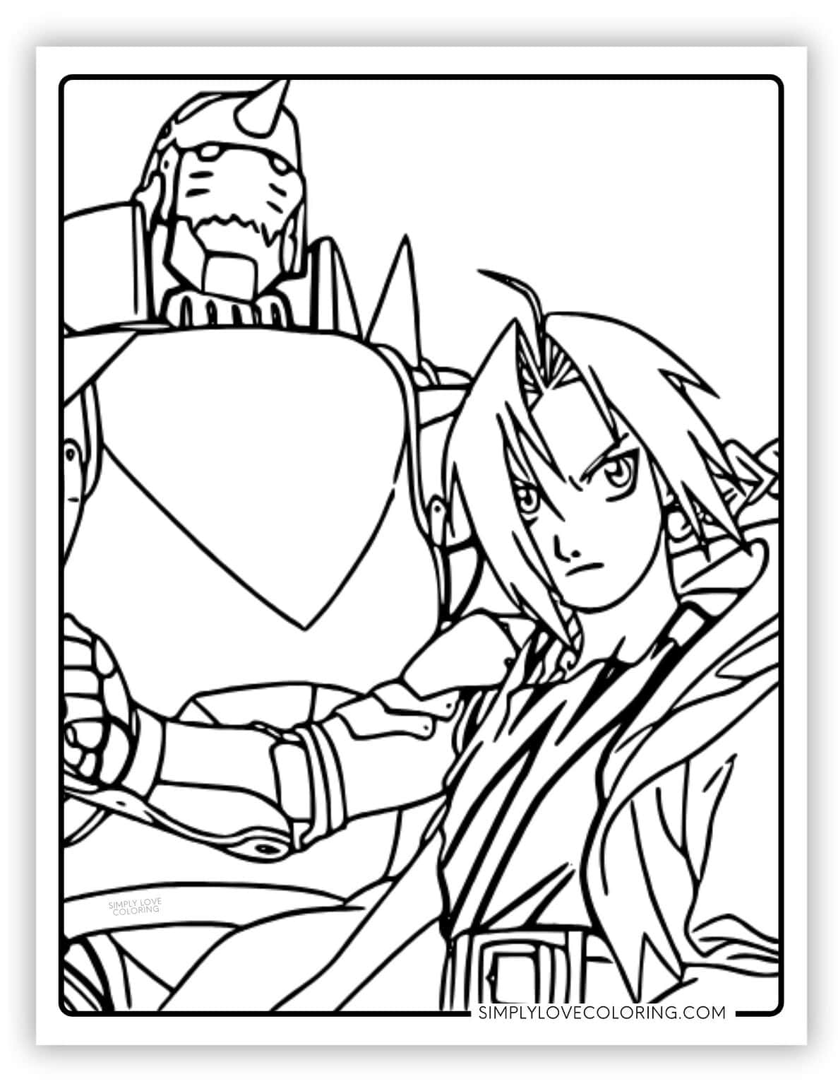 Manga Coloring Pages (Free PDF Printables) - Simply Love Coloring