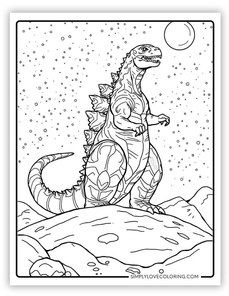Godzilla Coloring Pages (Free PDF Printables) - Simply Love Coloring