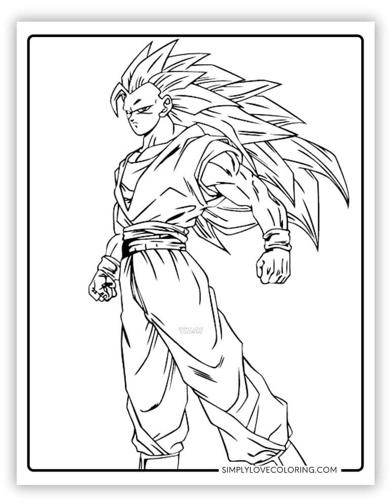 45 Dragon Ball Z Coloring Pages (Free PDF Printables) - Simply Love ...