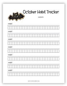 October Planner Printables (Free PDF Download) - Simply Love Coloring