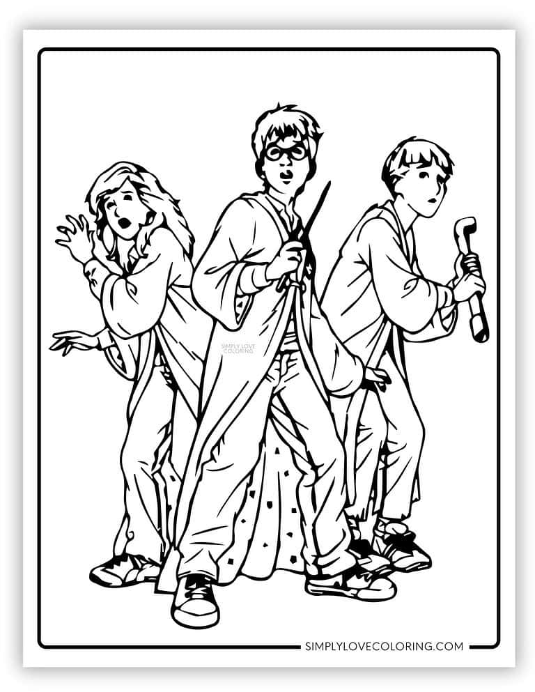 Harry Potter Coloring Pages (Free PDF Printables) - Simply Love Coloring