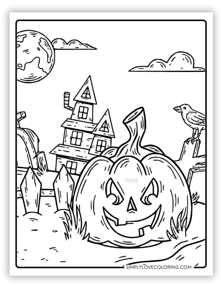 Jack O Lantern Coloring Pages (Free PDF Printables) - Simply Love Coloring