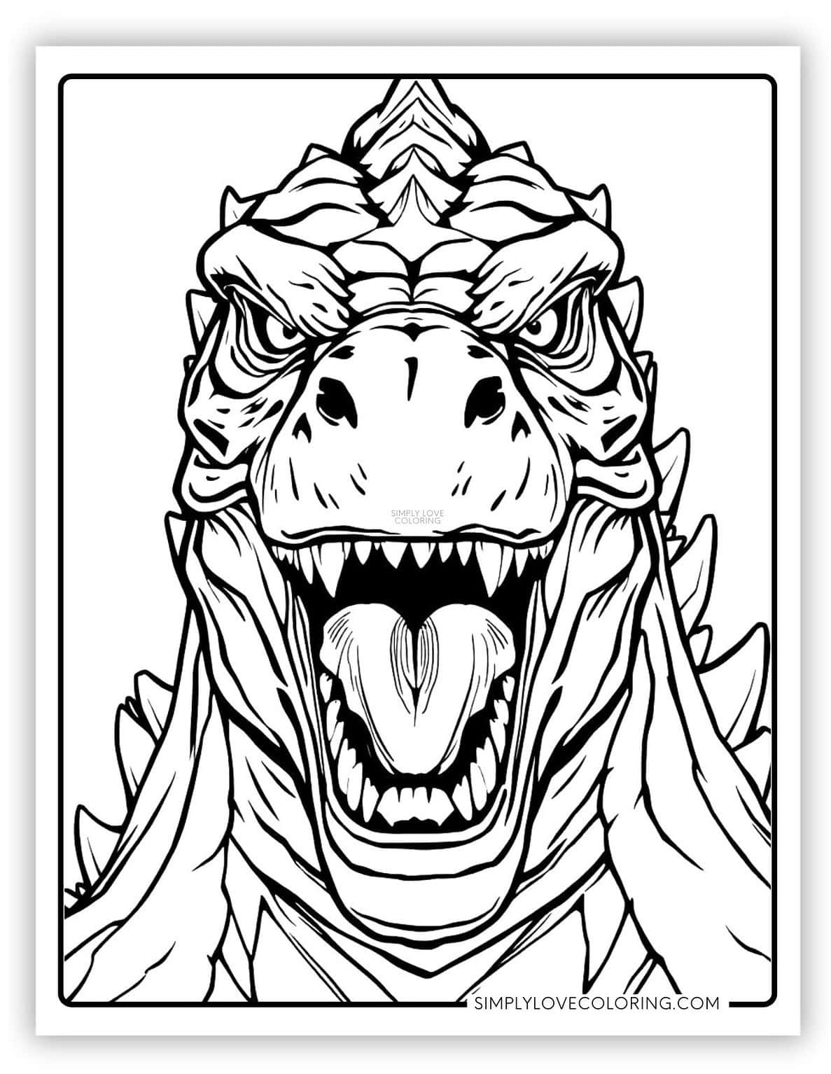 Godzilla Coloring Pages (Free PDF Printables) - Simply Love Coloring