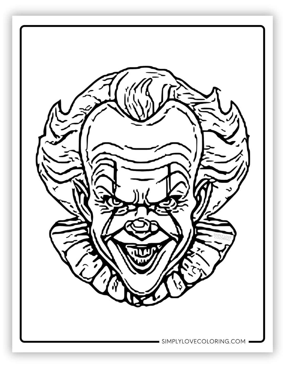 Horror Coloring Pages (Free PDF Printables) - Simply Love Coloring