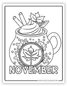 November Coloring Pages (Free PDF Printables) - Simply Love Coloring