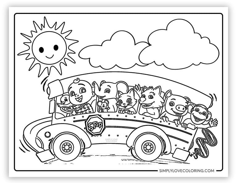 Cocomelon Coloring Pages (Free PDF Printables) - Simply Love Coloring