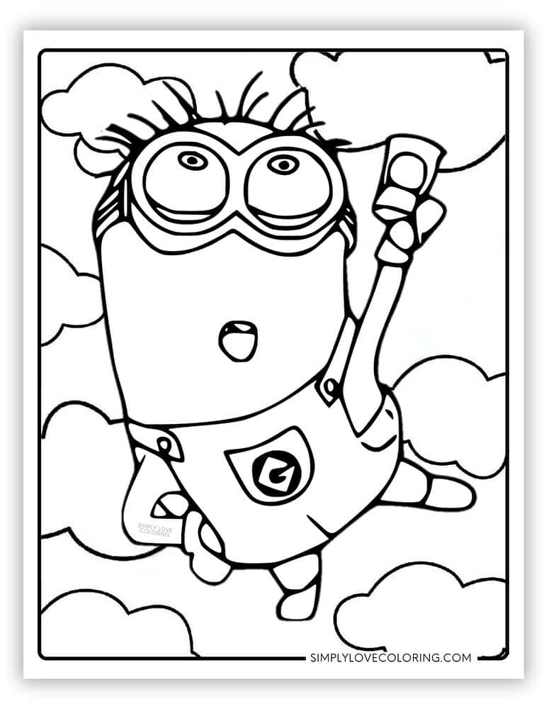 32 Minion Coloring Pages (Free PDF Printables) - Simply Love Coloring