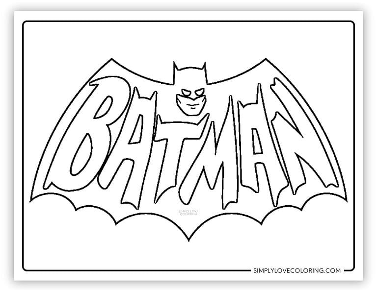 36 Batman Coloring Pages (Free PDF Printables) - Simply Love Coloring