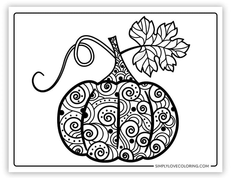 Pumpkin Coloring Pages (Free PDF Printables) - Simply Love Coloring