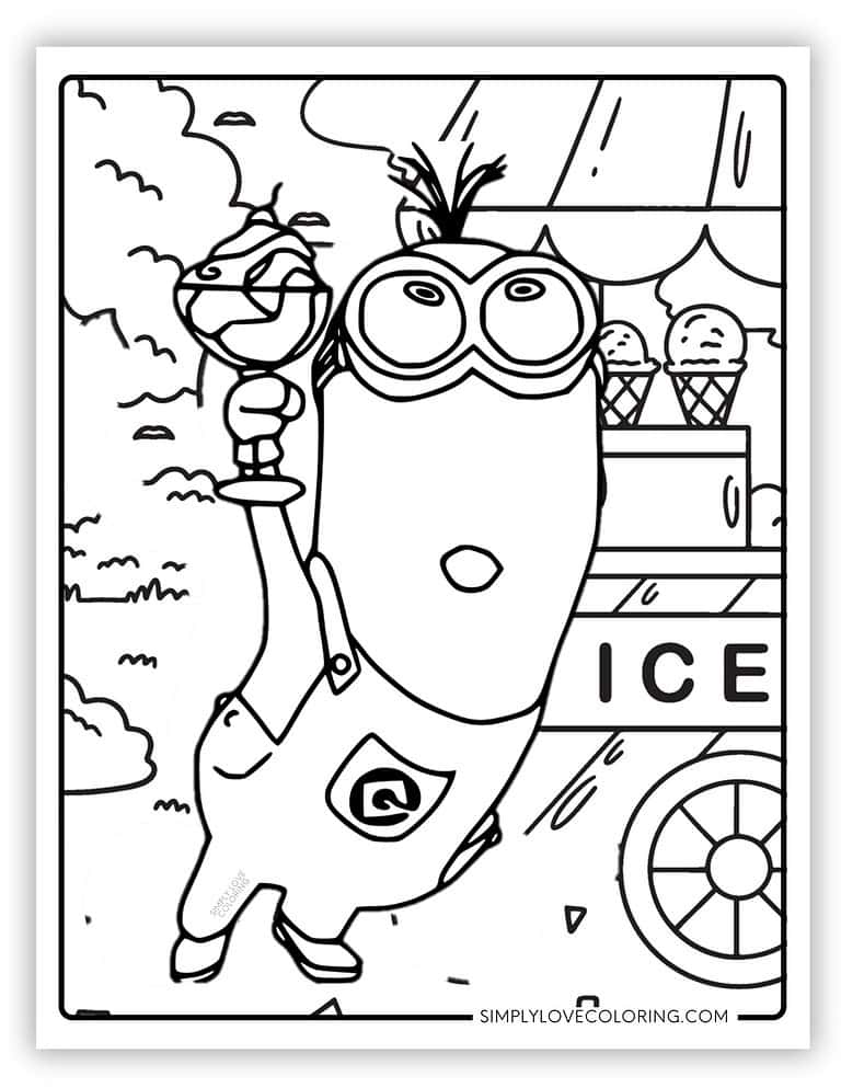 32 Minion Coloring Pages (Free PDF Printables) - Simply Love Coloring