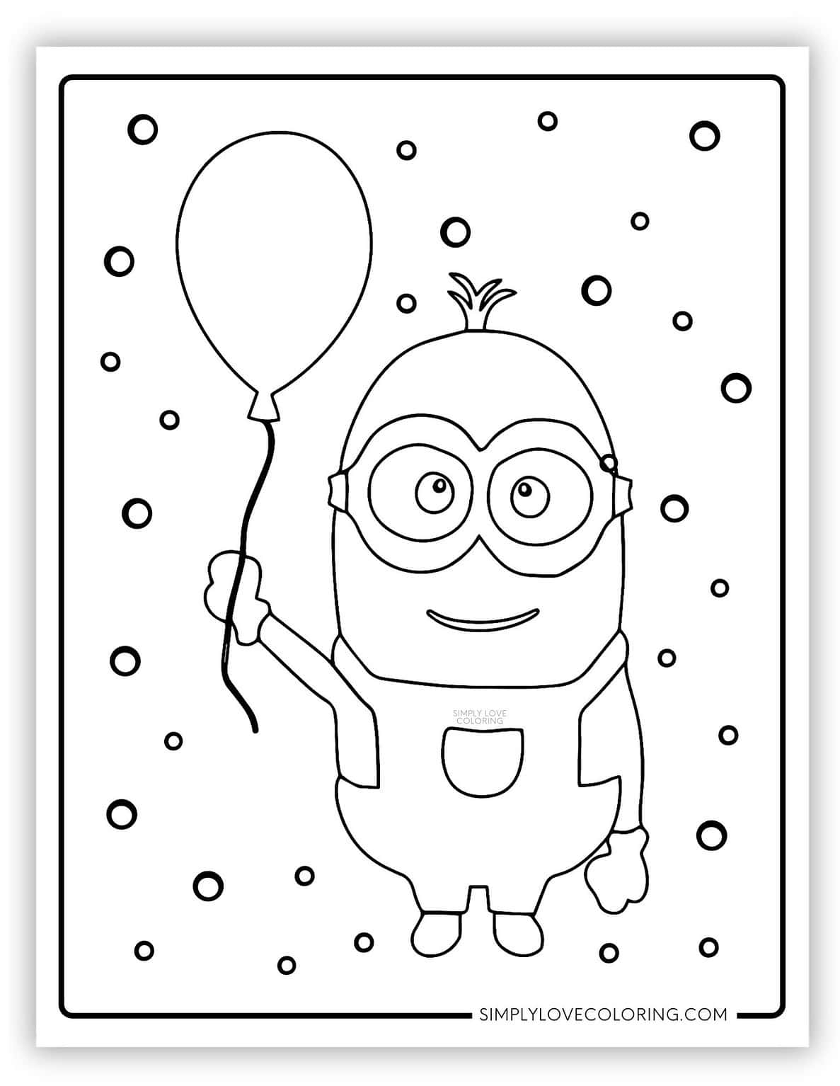 32 Minion Coloring Pages (Free PDF Printables) - Simply Love Coloring