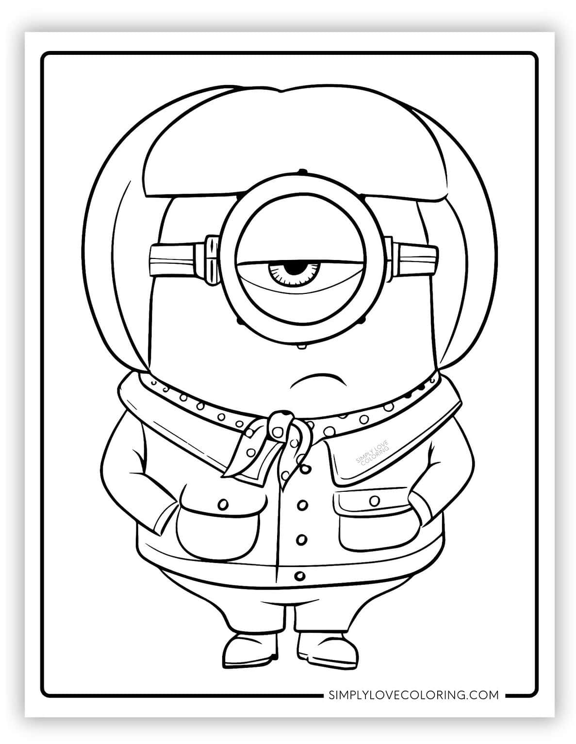 32 Minion Coloring Pages (Free PDF Printables) - Simply Love Coloring