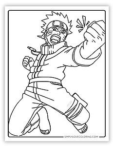 Manga Coloring Pages (Free PDF Printables) - Simply Love Coloring
