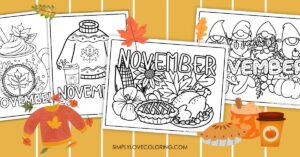 November Coloring Pages (Free PDF Printables) - Simply Love Coloring