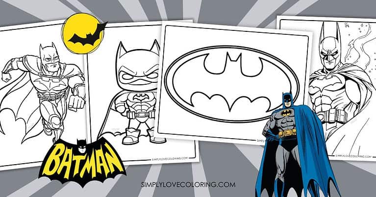 36 Batman Coloring Pages (Free PDF Printables) - Simply Love Coloring