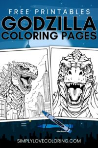 Godzilla Coloring Pages (Free PDF Printables) - Simply Love Coloring