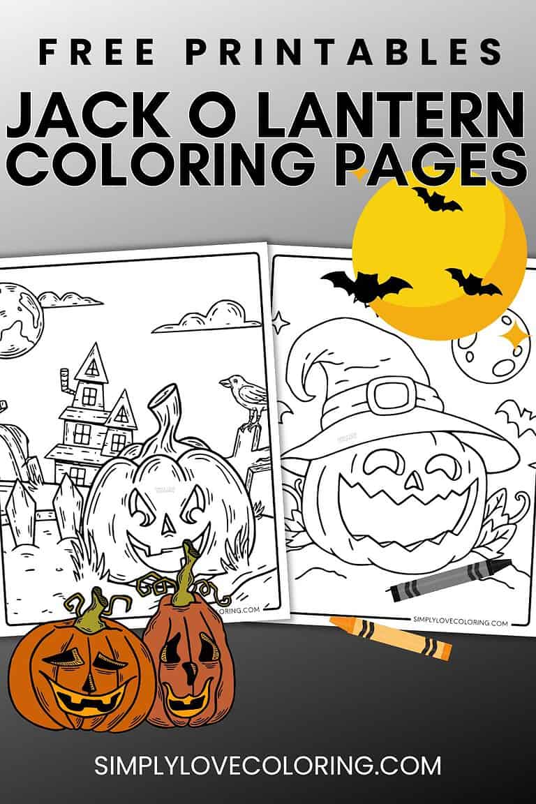 Jack O Lantern Coloring Pages (Free PDF Printables) - Simply Love Coloring