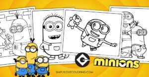 32 Minion Coloring Pages (Free PDF Printables) - Simply Love Coloring
