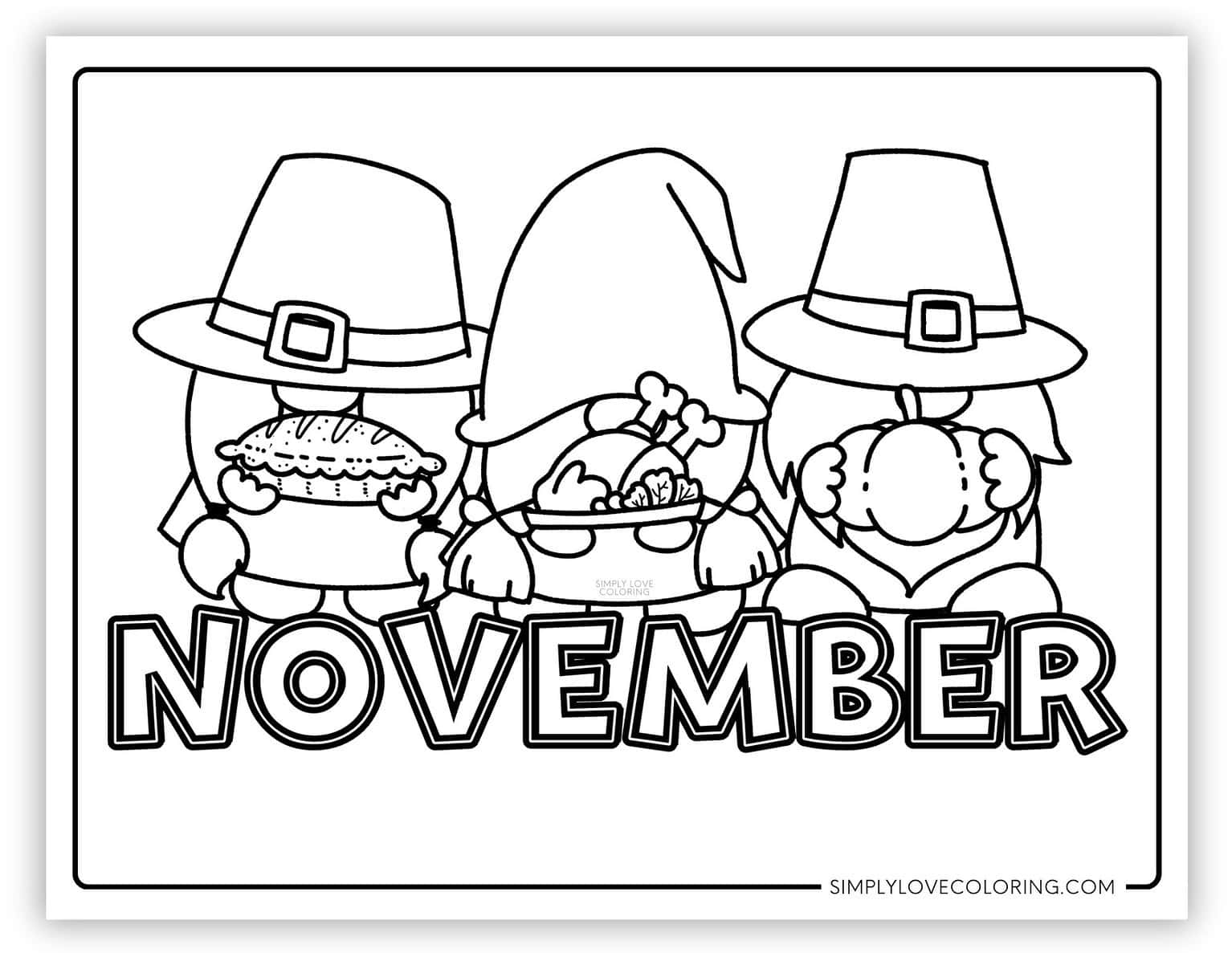 November Coloring Pages (Free PDF Printables) - Simply Love Coloring