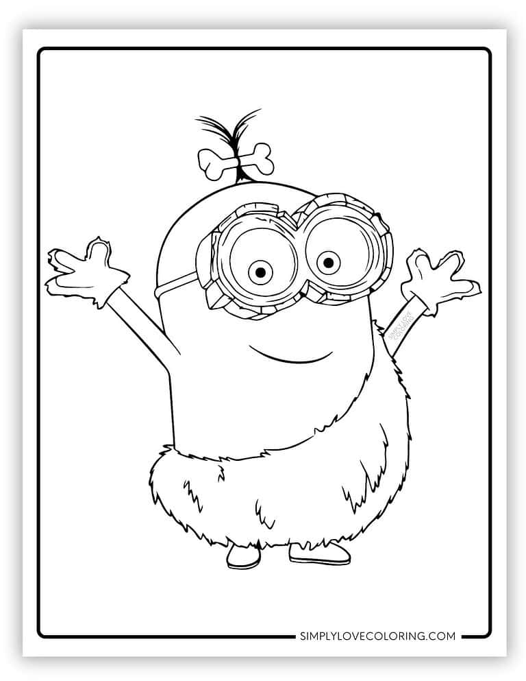 32 Minion Coloring Pages (Free PDF Printables) - Simply Love Coloring