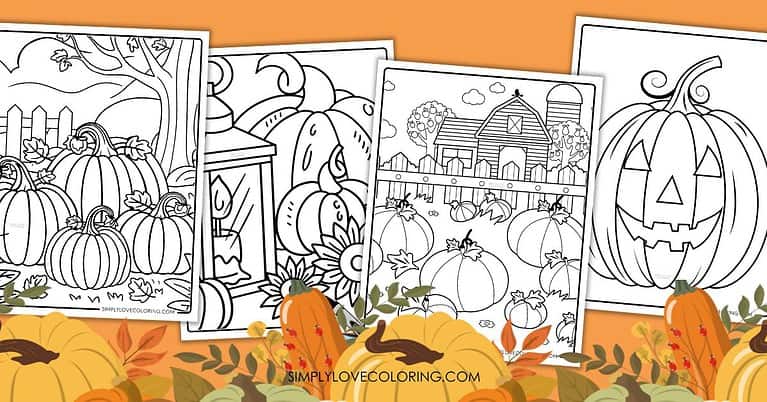 October Coloring Pages (Free PDF Printables) - Simply Love Coloring