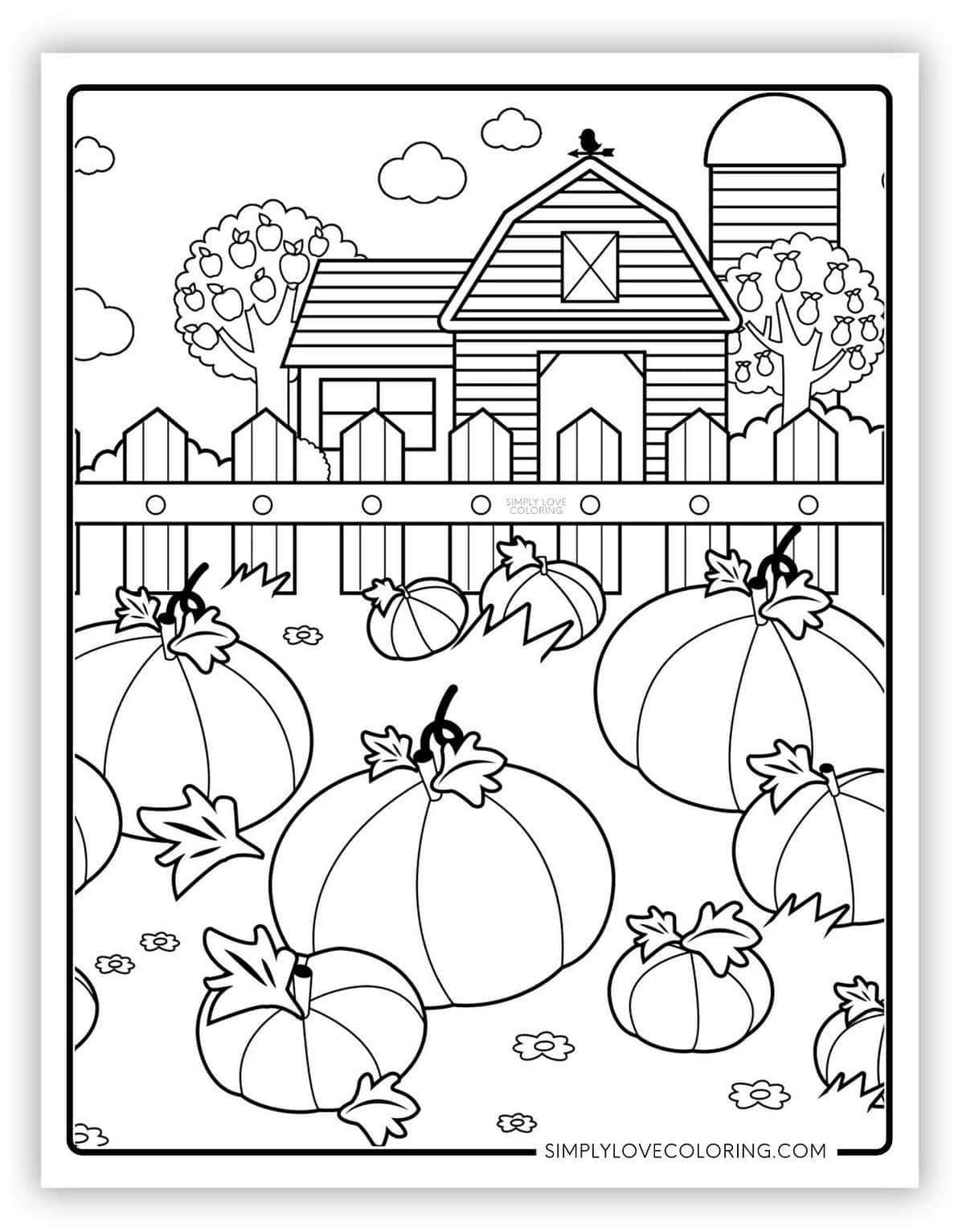 Pumpkin Coloring Pages (Free PDF Printables) - Simply Love Coloring