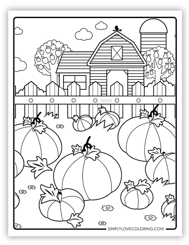 Pumpkin Coloring Pages (Free PDF Printables) - Simply Love Coloring