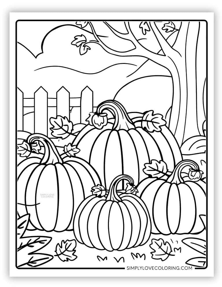 Pumpkin Coloring Pages (Free PDF Printables) - Simply Love Coloring