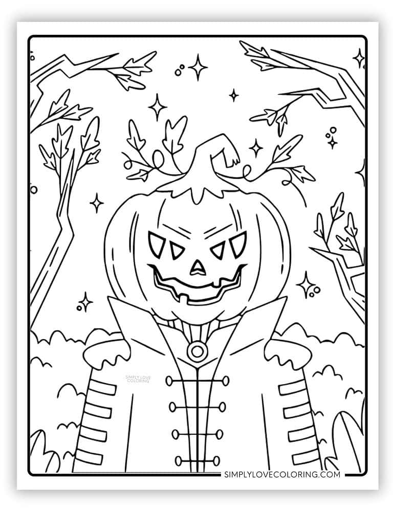 Jack O Lantern Coloring Pages (Free PDF Printables) - Simply Love Coloring