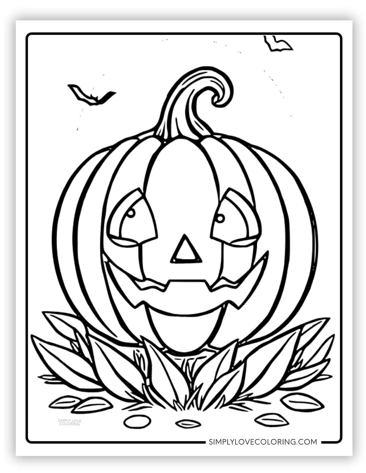 Jack O Lantern Coloring Pages (Free PDF Printables) - Simply Love Coloring