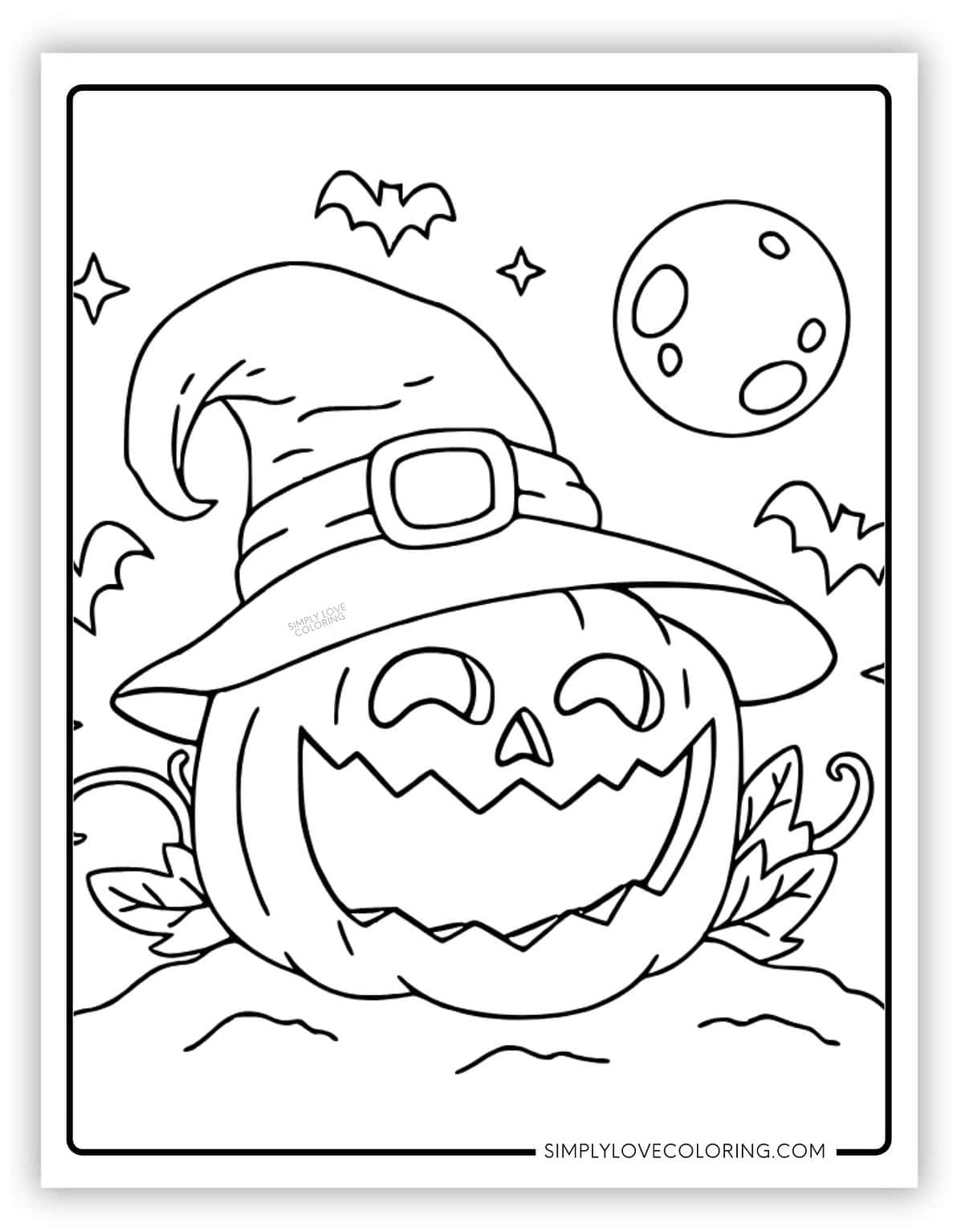 Jack O Lantern Coloring Pages (Free PDF Printables) - Simply Love Coloring