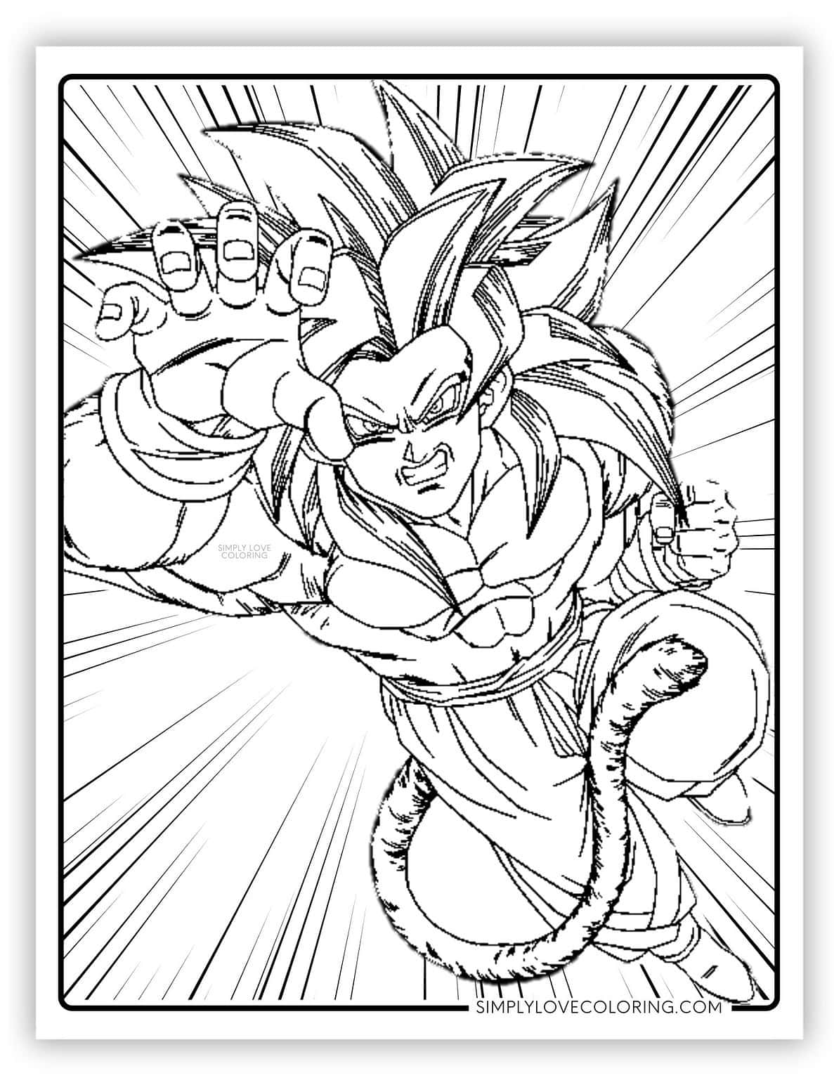 45 Dragon Ball Z Coloring Pages (Free PDF Printables) - Simply Love ...