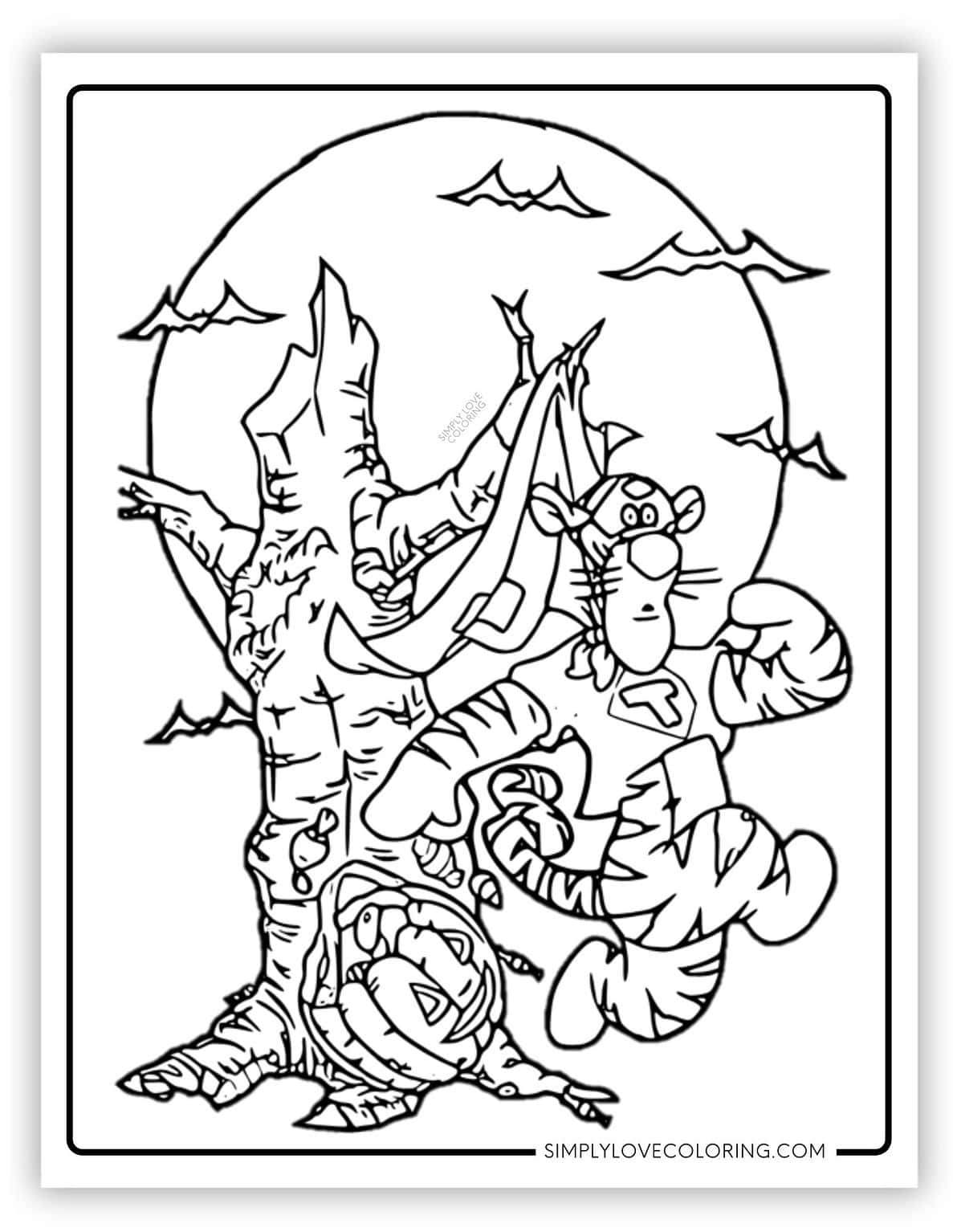 Disney Halloween Coloring Pages (Free PDF Printables) - Simply Love ...
