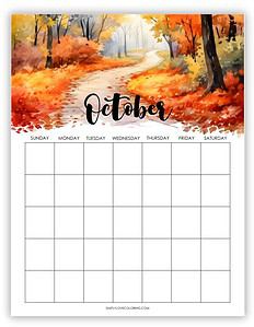 October Planner Printables (Free PDF Download) - Simply Love Coloring