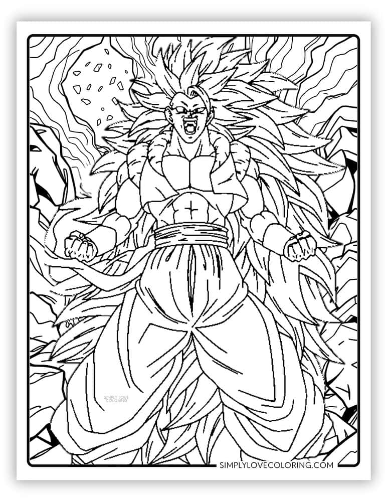 45 Dragon Ball Z Coloring Pages (Free PDF Printables) - Simply Love ...