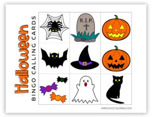 Halloween Bingo Cards (Free PDF Printables) - Simply Love Coloring