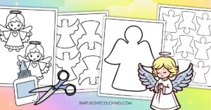 Angel Templates (Free PDF Printables) - Simply Love Coloring