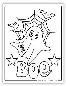Ghost Coloring Pages (Free PDF Printables) - Simply Love Coloring