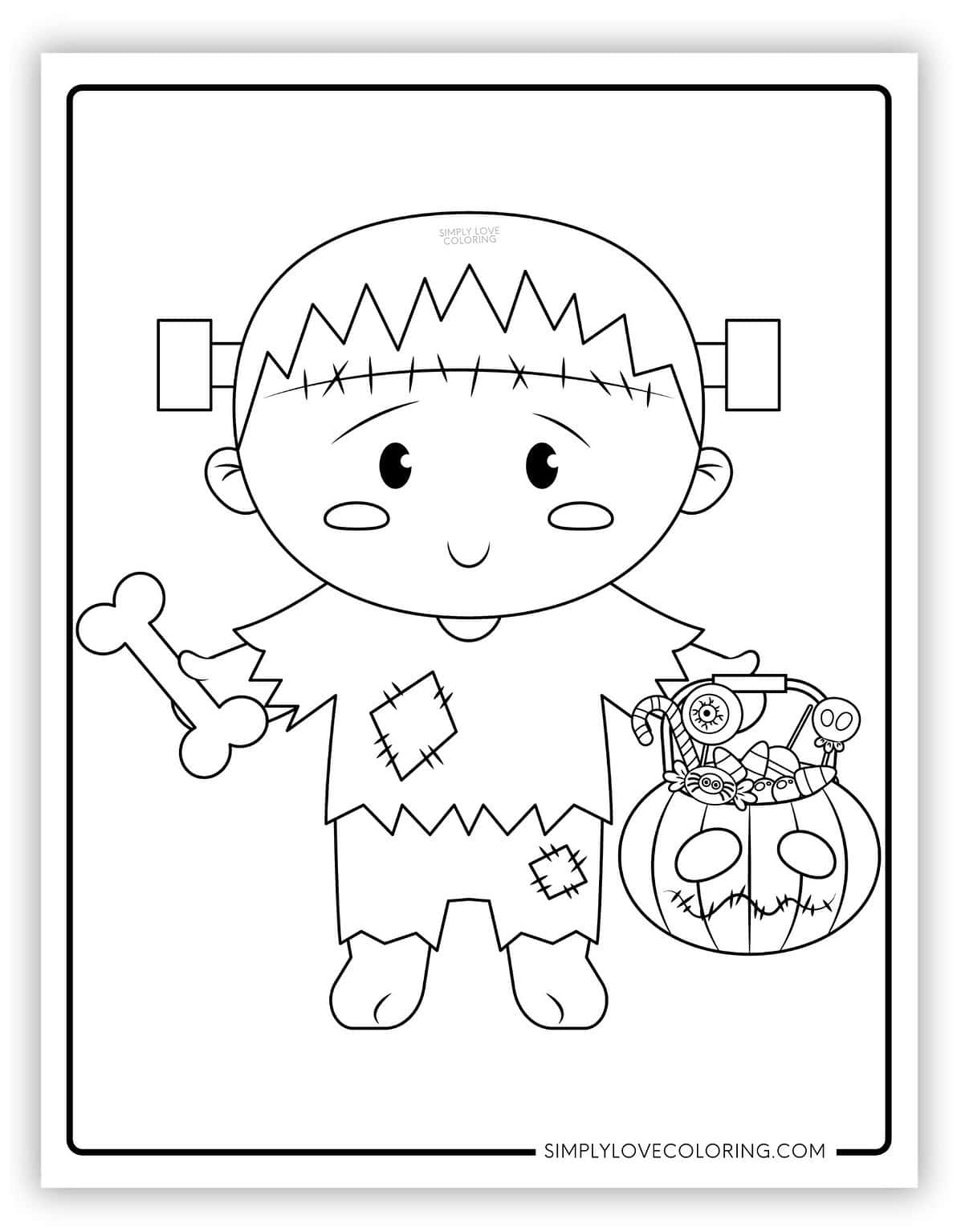 Frankenstein Coloring Pages (Free PDF Printables) - Simply Love Coloring