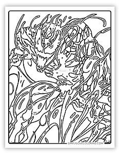 Carnage Coloring Pages (Free PDF Printables) - Simply Love Coloring