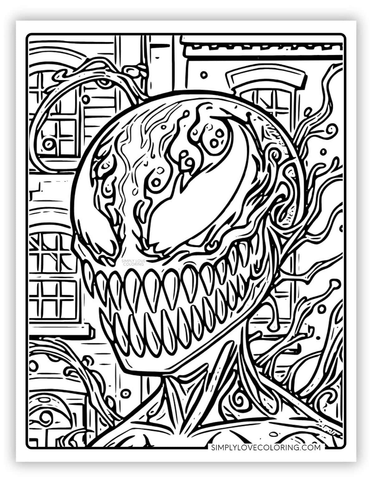Carnage Coloring Pages (Free PDF Printables) - Simply Love Coloring