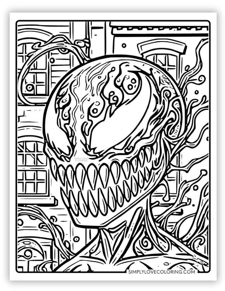 Carnage Coloring Pages (Free PDF Printables) - Simply Love Coloring