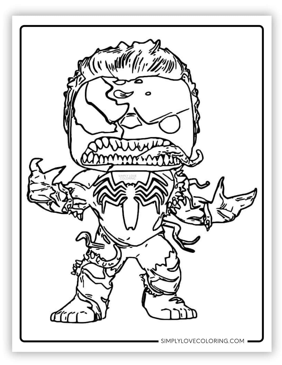 Venom Coloring Pages (Free PDF Printables) - Simply Love Coloring