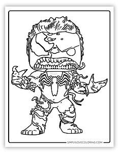 Venom Coloring Pages (Free PDF Printables) - Simply Love Coloring