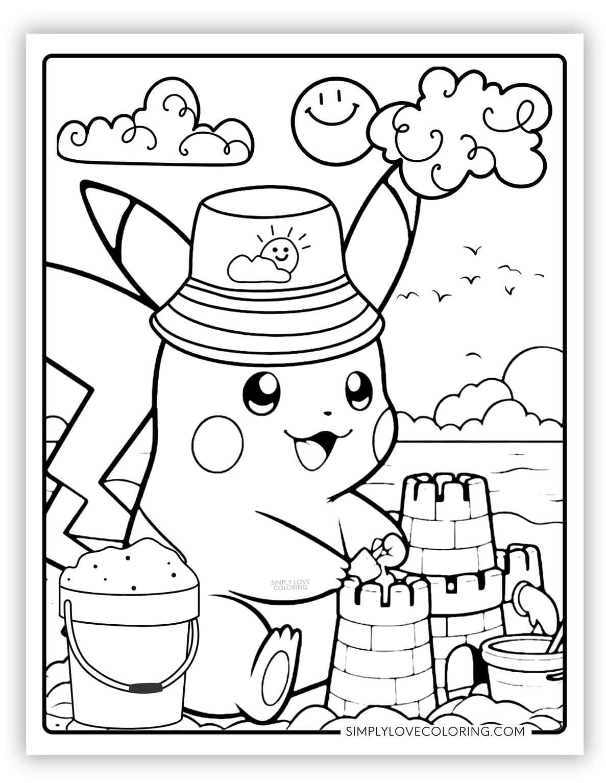 Pikachu Coloring Pages (Free PDF Printables) - Simply Love Coloring