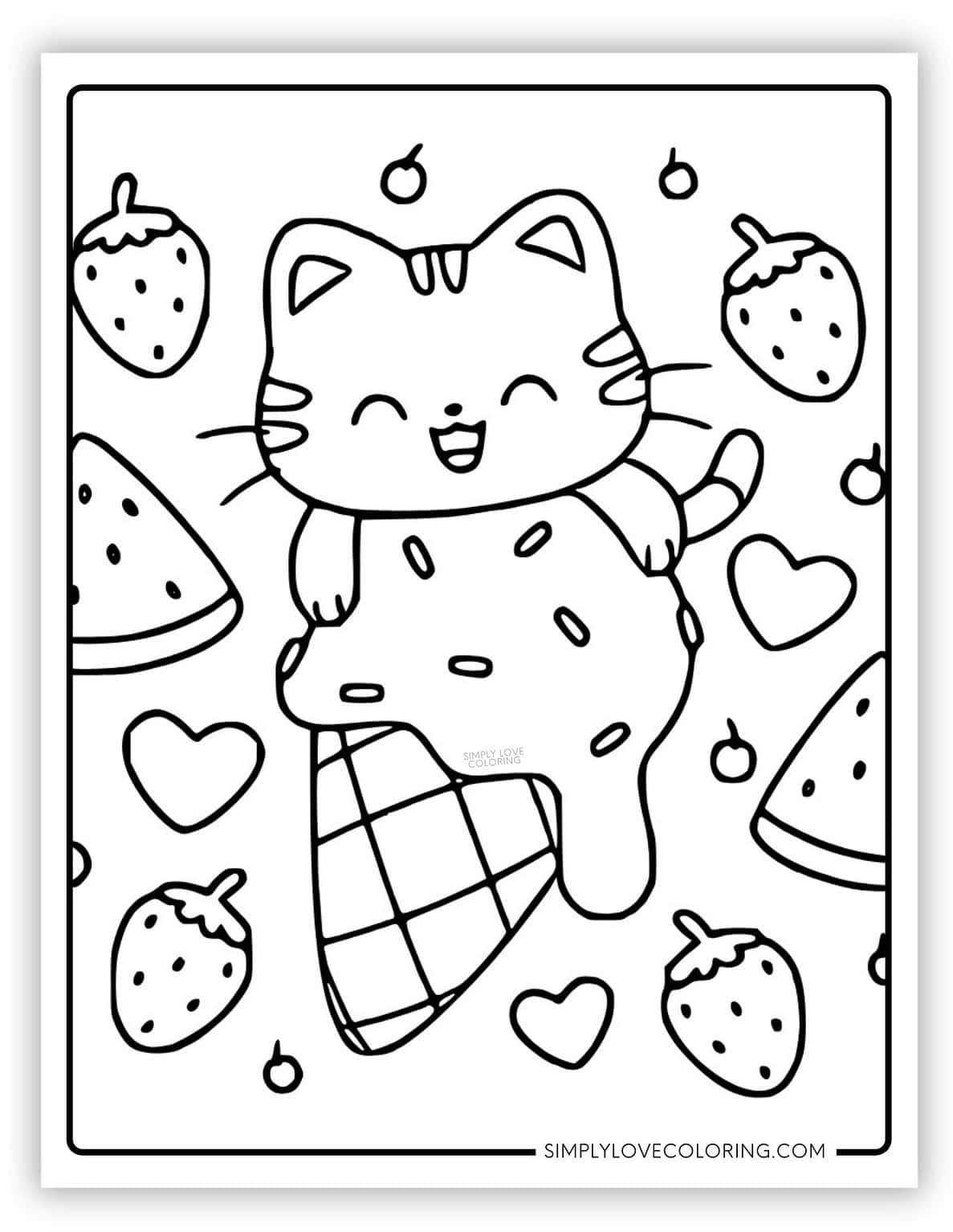 Ice Cream Coloring Pages (Free PDF Printables) - Simply Love Coloring