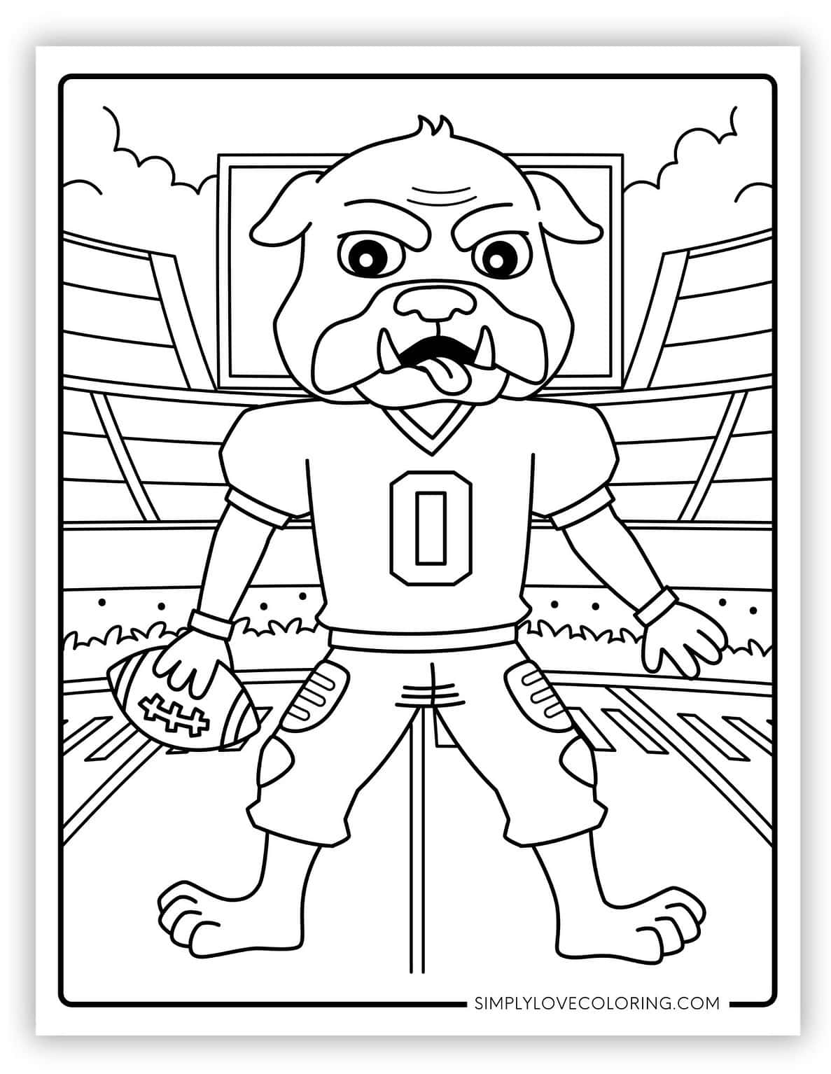 Fun Football Coloring Pages (Free PDF Printables) - Simply Love Coloring
