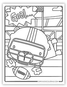 Fun Football Coloring Pages (Free PDF Printables) - Simply Love Coloring
