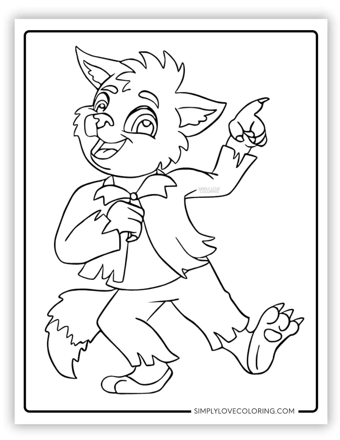 Werewolf Coloring Pages (Free PDF Printables) - Simply Love Coloring
