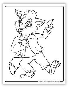 Werewolf Coloring Pages (Free PDF Printables) - Simply Love Coloring